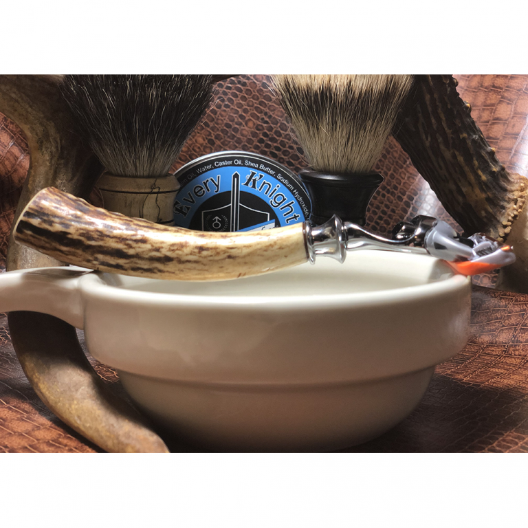 Stag Elk Antler & Chrome Razor: Fusion - Every Knight Forge